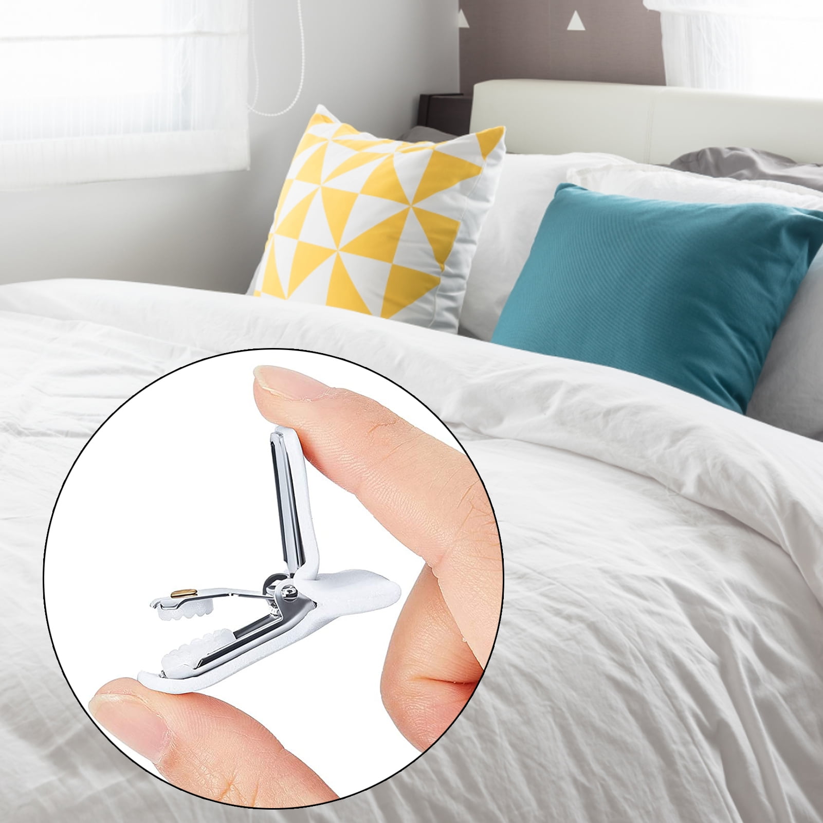 Travelwant 12Pcs Duvet Cover Clips, Quilt Fixer, Non-Slip Comforter ...