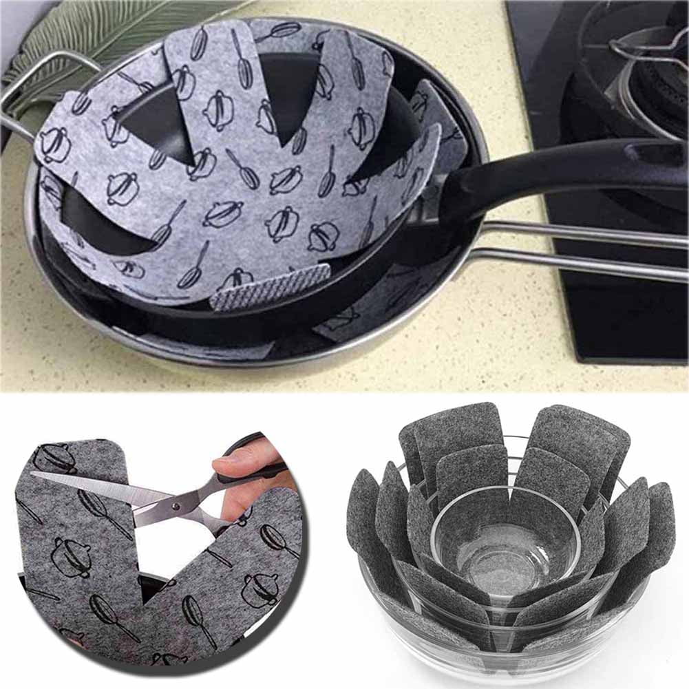 Travelwant 12Pcs Set of Pot and Pan Protectors, Polyester Divider Pads ...