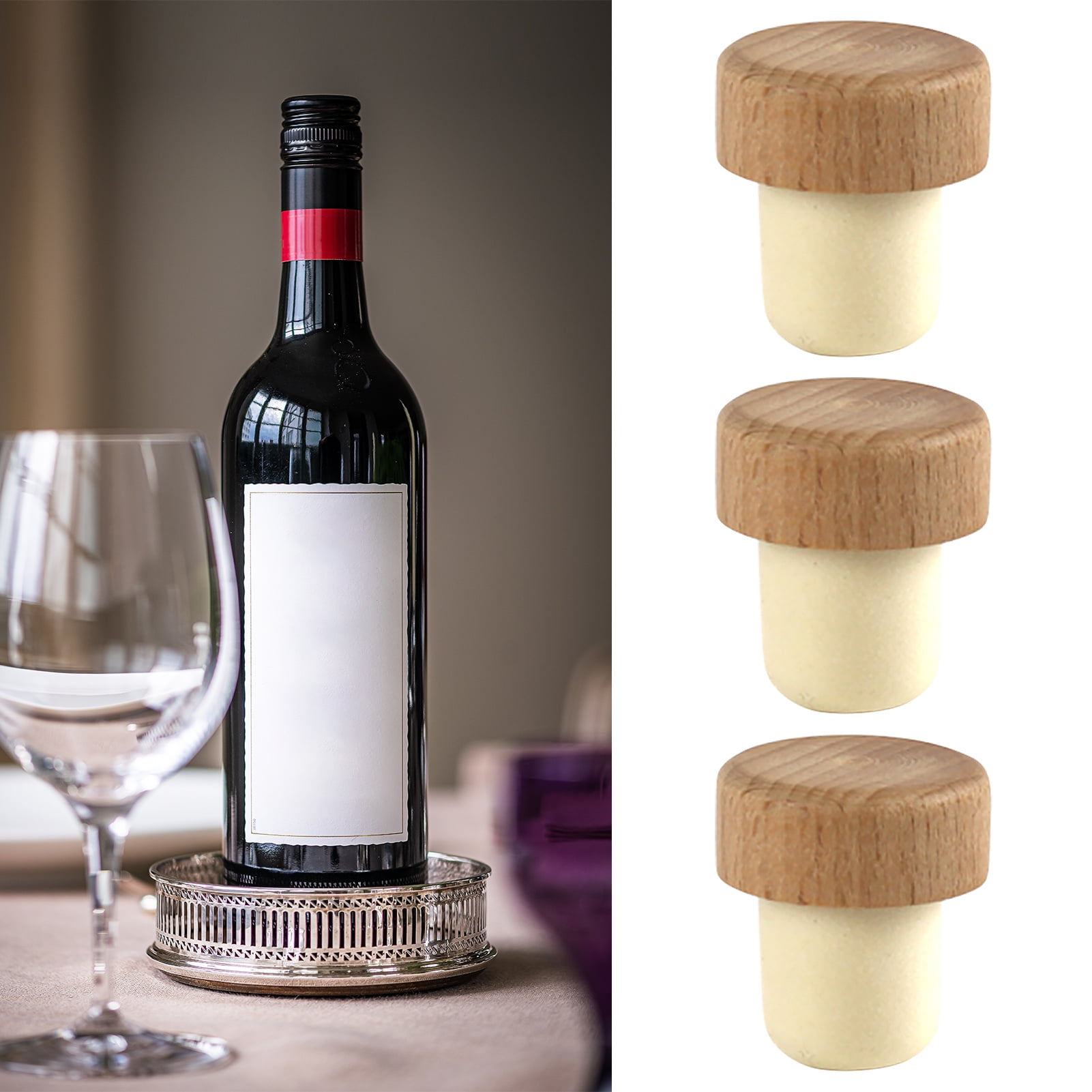 Travelwant 12Pcs Wine Bottle Corks T Shaped Cork Plugs for Wine Cork ...