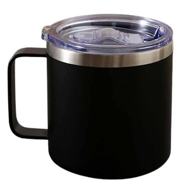 Travelwant 12oz Coffee Mug Vacuum Insulated Camping Mug with Lid Double ...