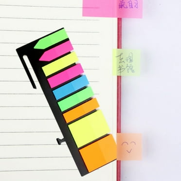 BAZIC Neon Page Markers 0.5x1.7 Arrow Flag Tabs, (250 Flags/Pack), 1 ...