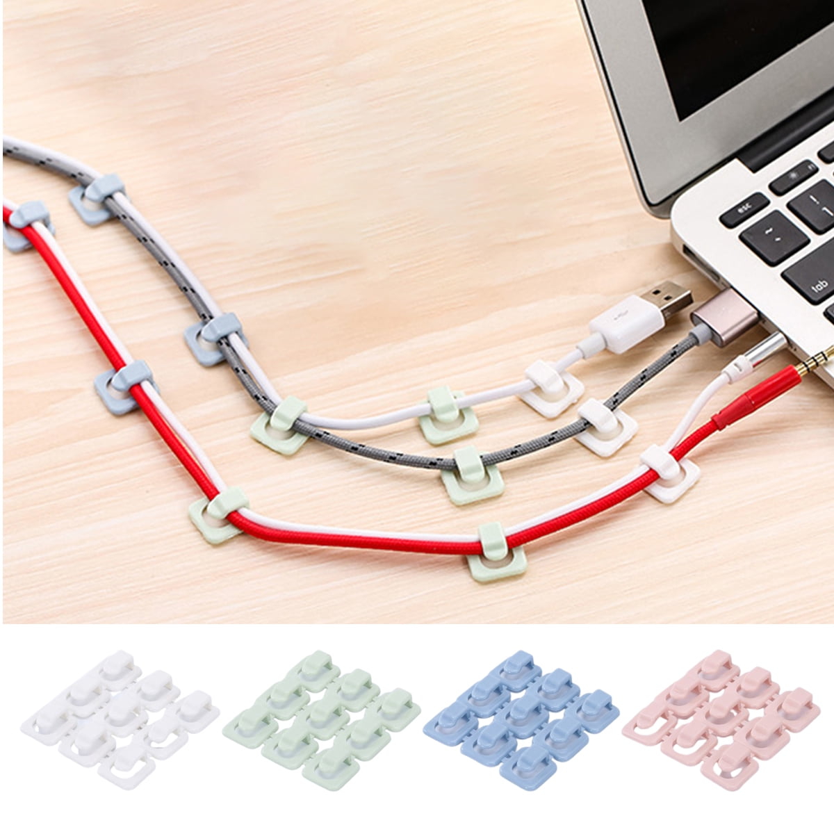 Travelwant 18Pcs/Set Cable Clips with Strong Self-Adhesive, Cable ...