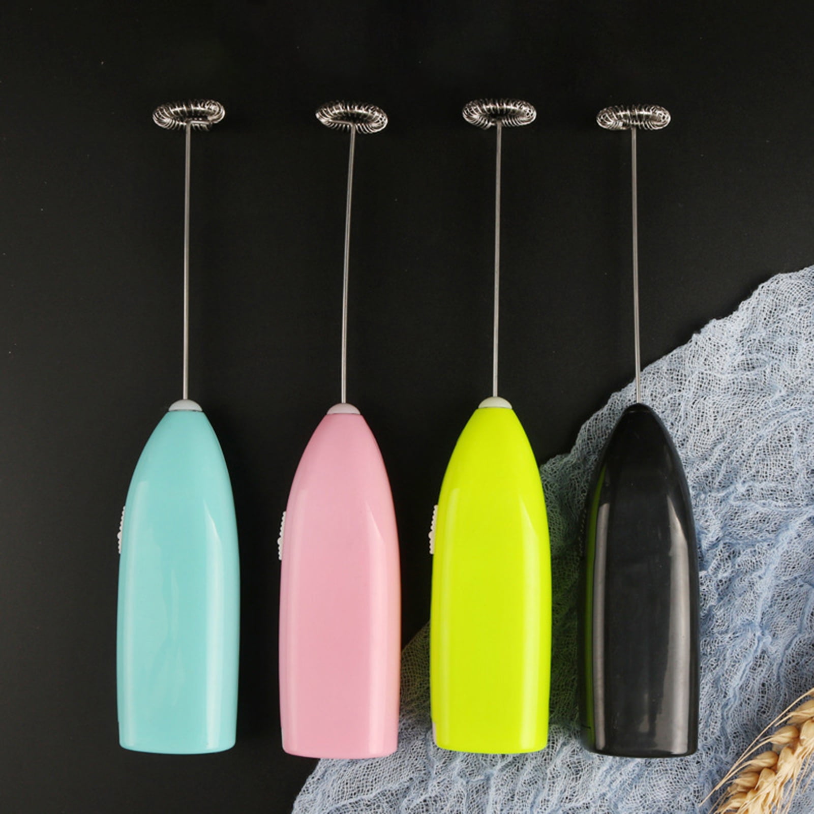 Travelwant 2 Pcs Motor Milk Frother - Handheld Frother Whisk, Milk ...