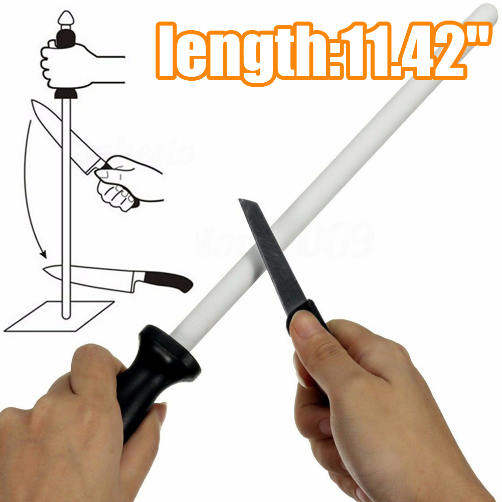 Travelwant 29cm Diamond Carbon Steel Professional Knife Sharpener Rod ...