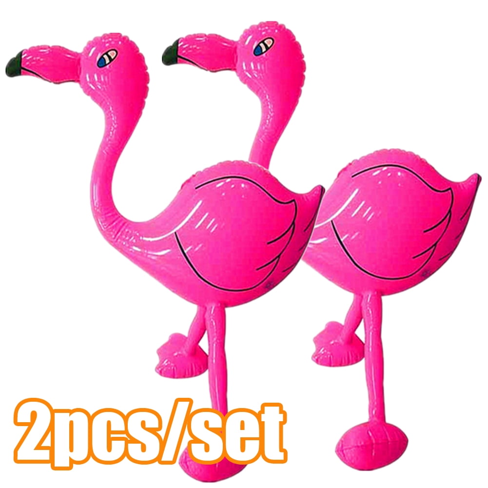 Travelwant 2Packs Inflatable Pink Flamingo Hawaiian Party Decoration ...