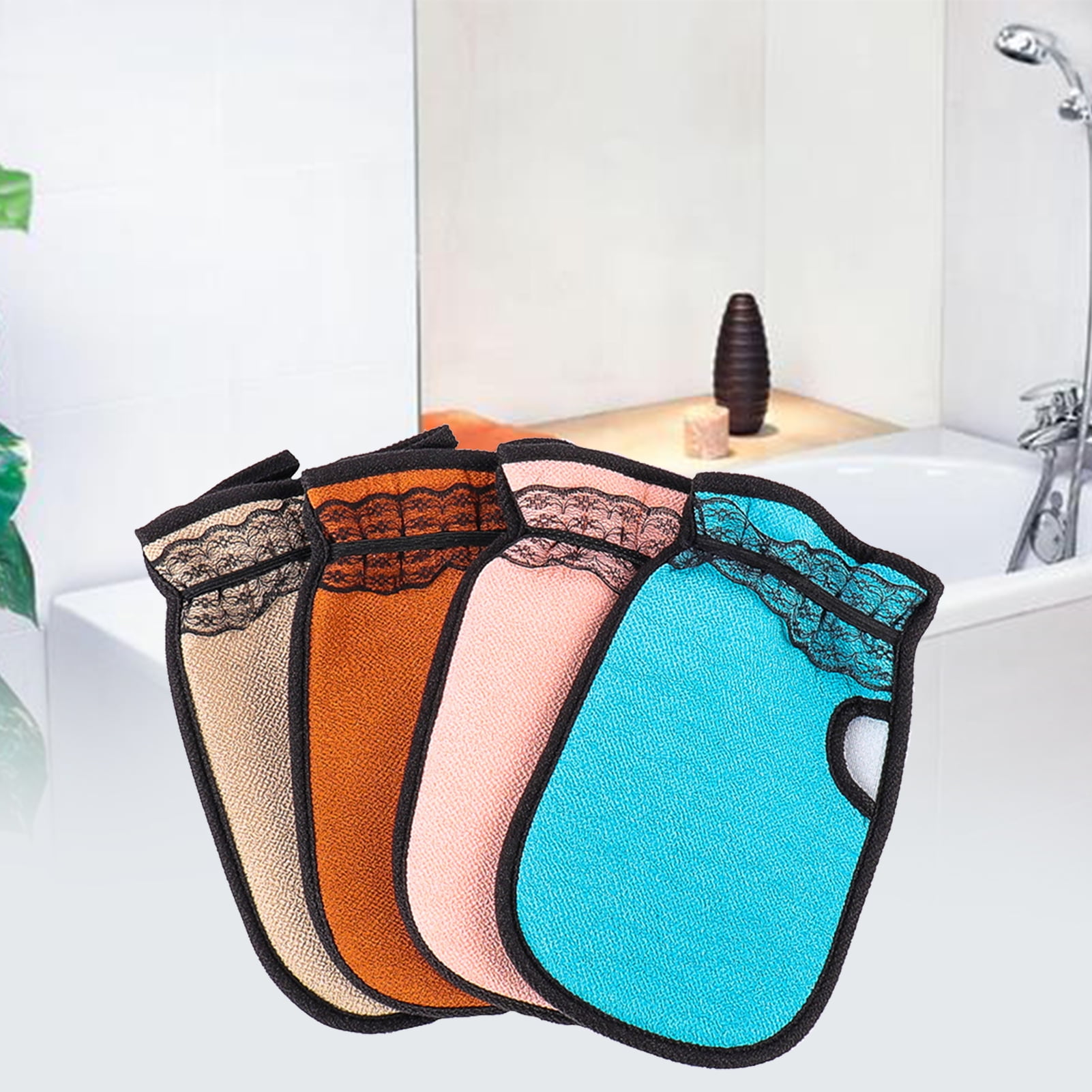 Travelwant 2Packs Korean Exfoliating Scrub Mitt Italy Towel Washcloth ...