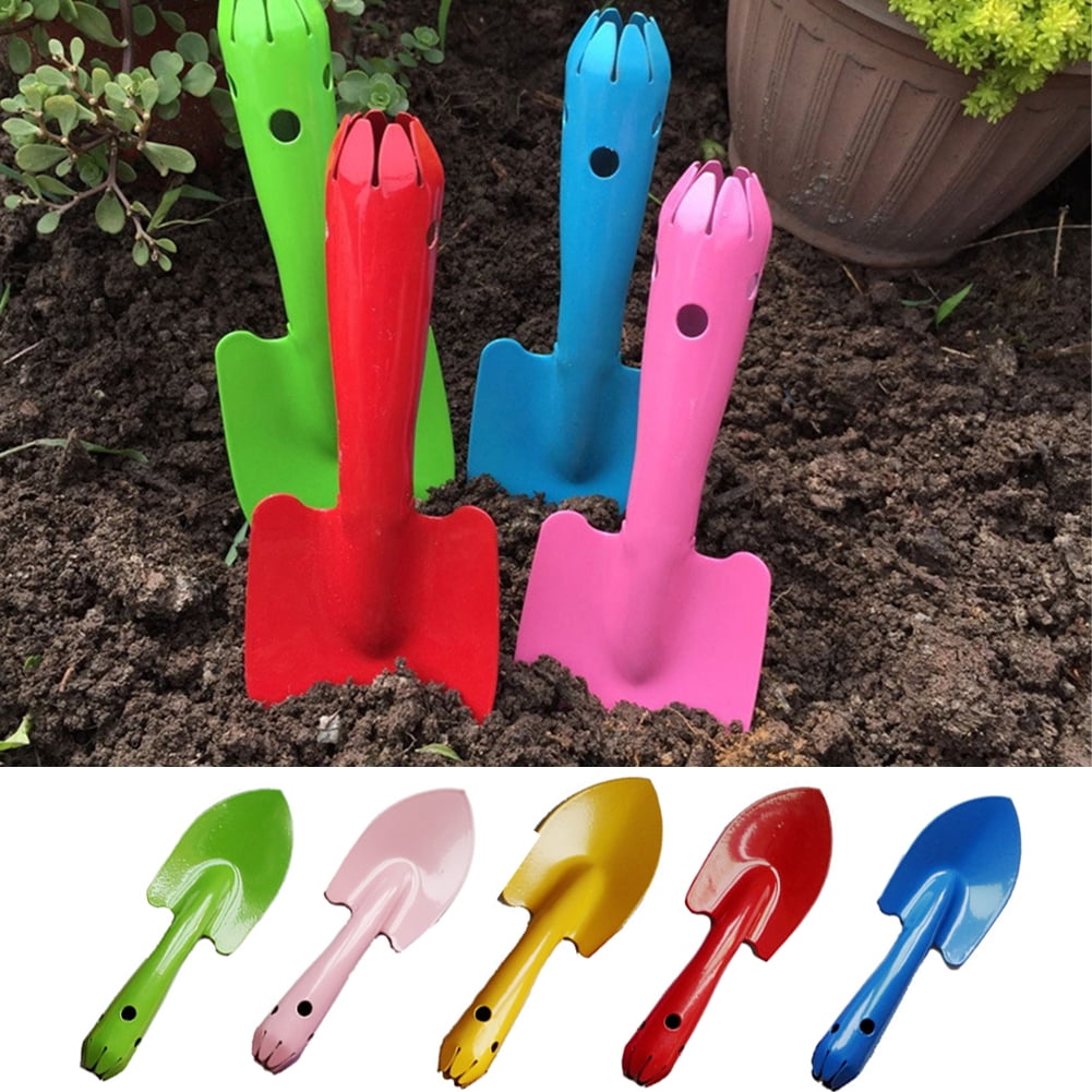 Travelwant 2Packs Metal Garden Mini Round Shovel Set, Flower Soil ...