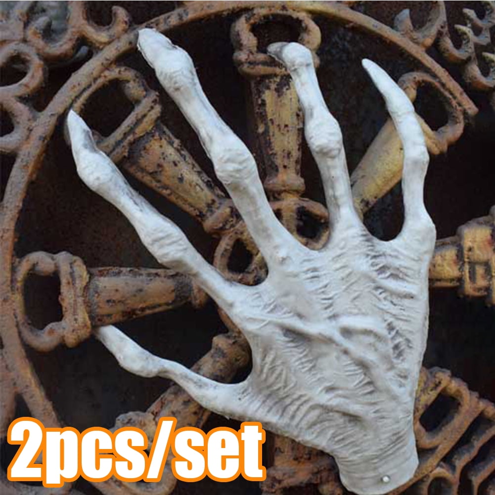 Travelwant 2Pcs/Pair Halloween Witch Skeleton Hands, Halloween ...