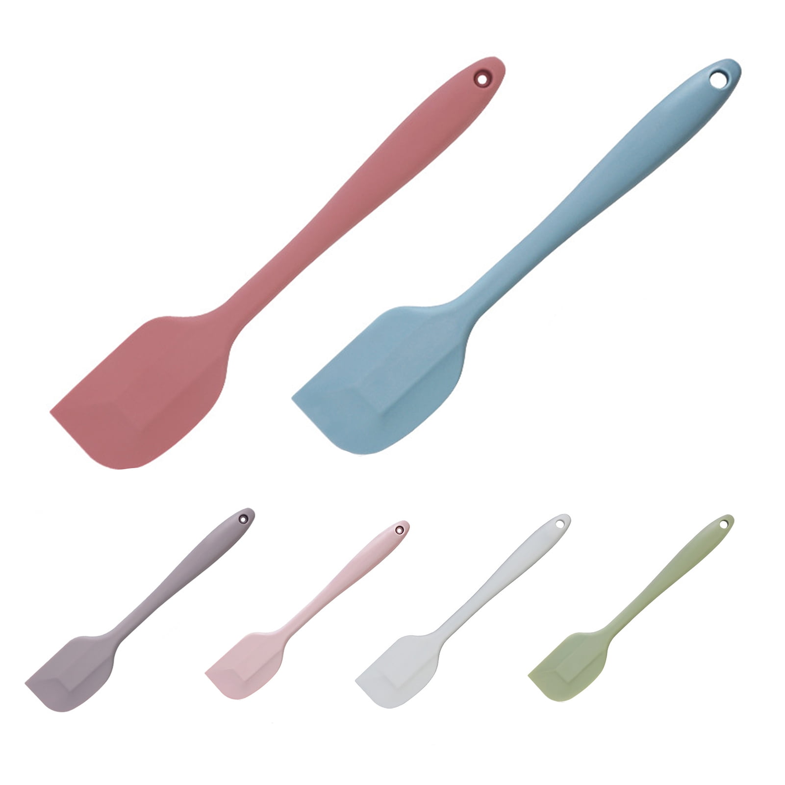 Travelwant 2Pcs/Set Silicone Spatulas, Small Rubber Spatula Seamless ...