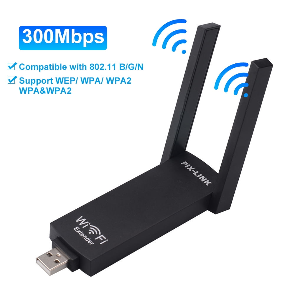 Travelwant 300Mbps Dual Antennas Wireless WiFi Router USB Repeater ...