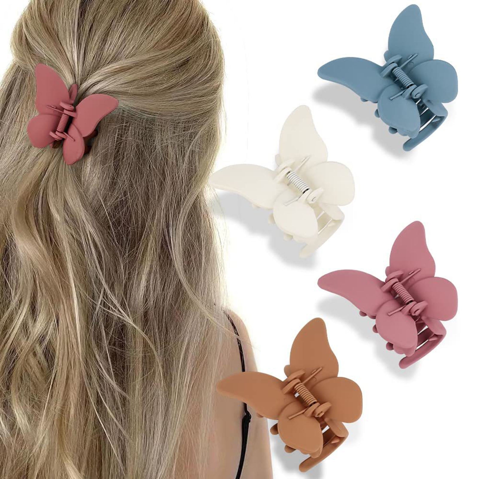 Travelwant Butterfly Hair Claw Clips, Durable PS Material, 6cm x 6.8cm ...