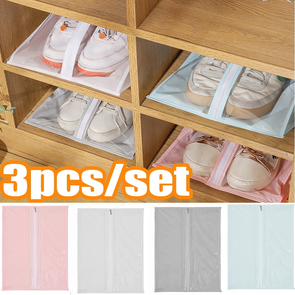 Travelwant 3Packs Shoe Bags for Travel With Zipper, Waterproof Nylon ...