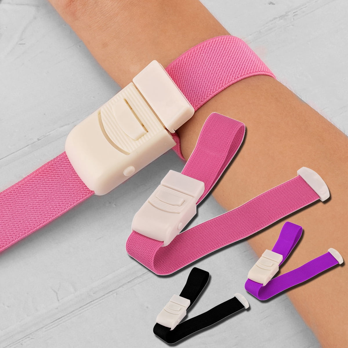 Travelwant 3Packs Tourniquets for Blood Drawing, Adjustable Tourniquets ...