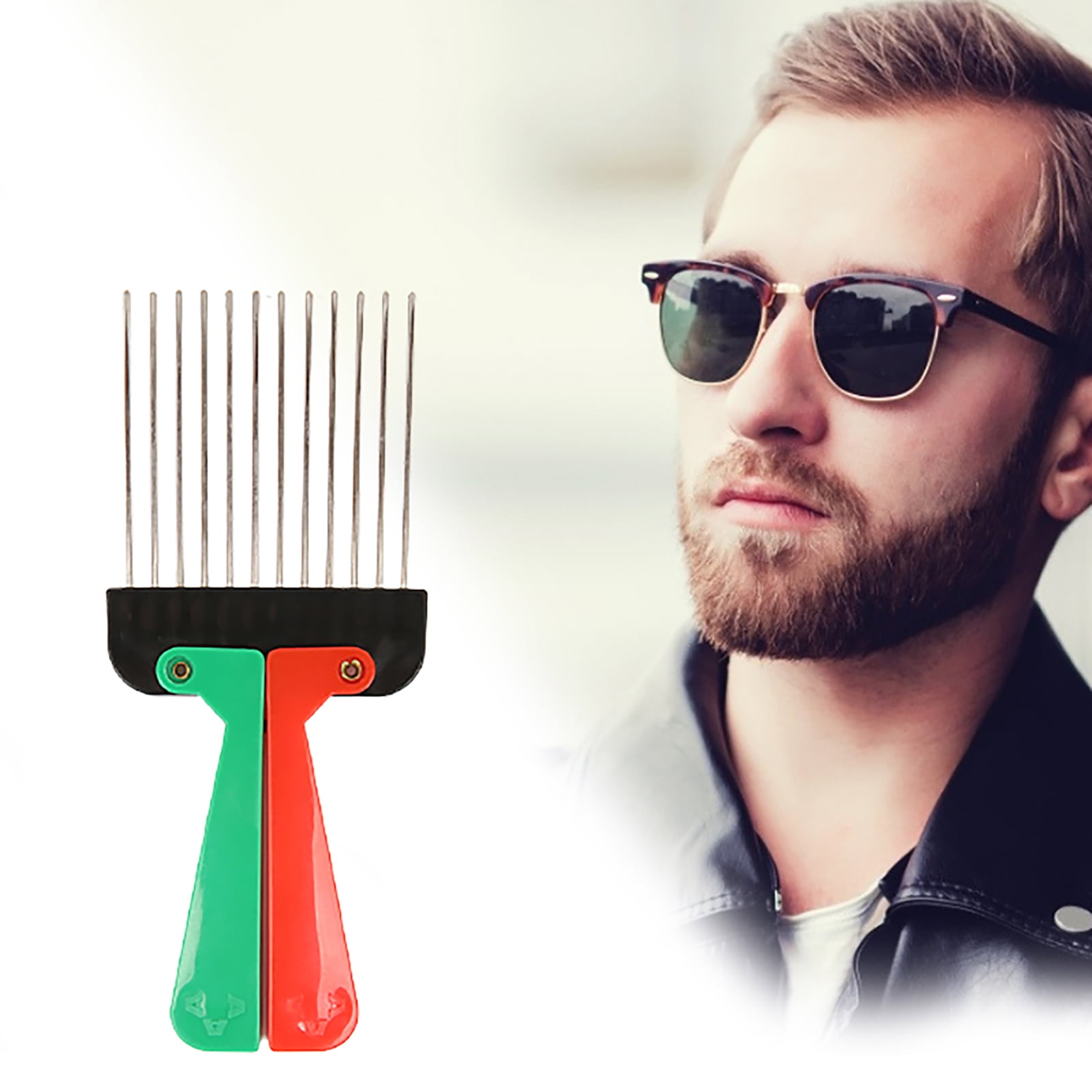 Travelwant 3Pcs/Set Afro Pick Comb Metal Hair Pick Afro Braid Pick ...