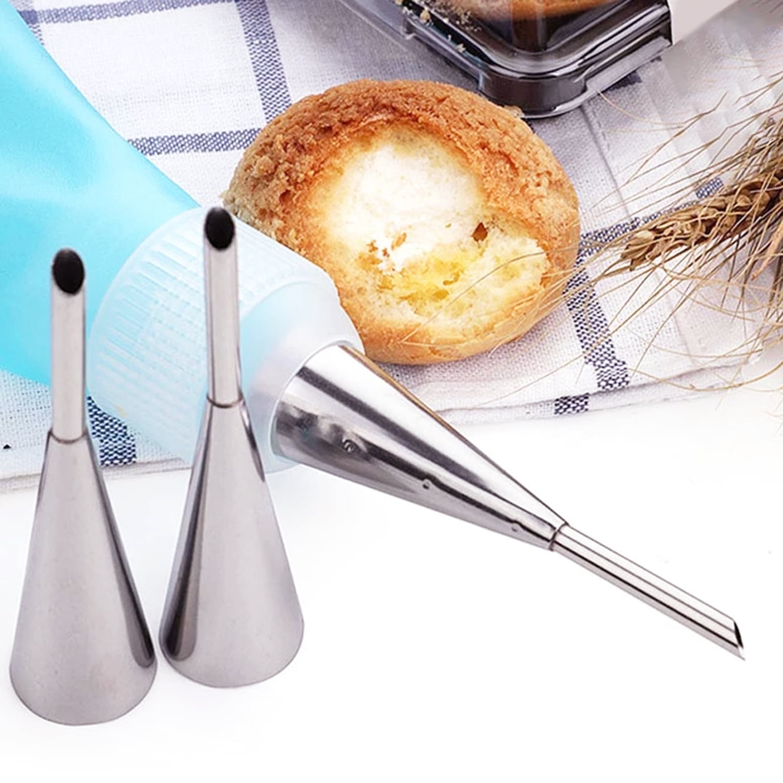 Travelwant Cake Decorating Kit: 3Pcs Stainless Steel Icing Piping ...