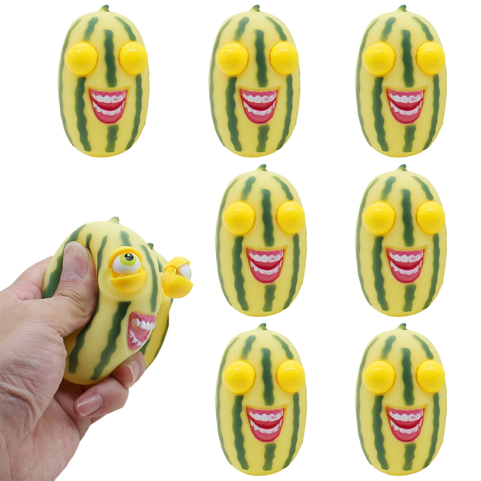 Travelwant 4Pack Funny Eye-popping Watermelon Toy, Portable Squeeze ...