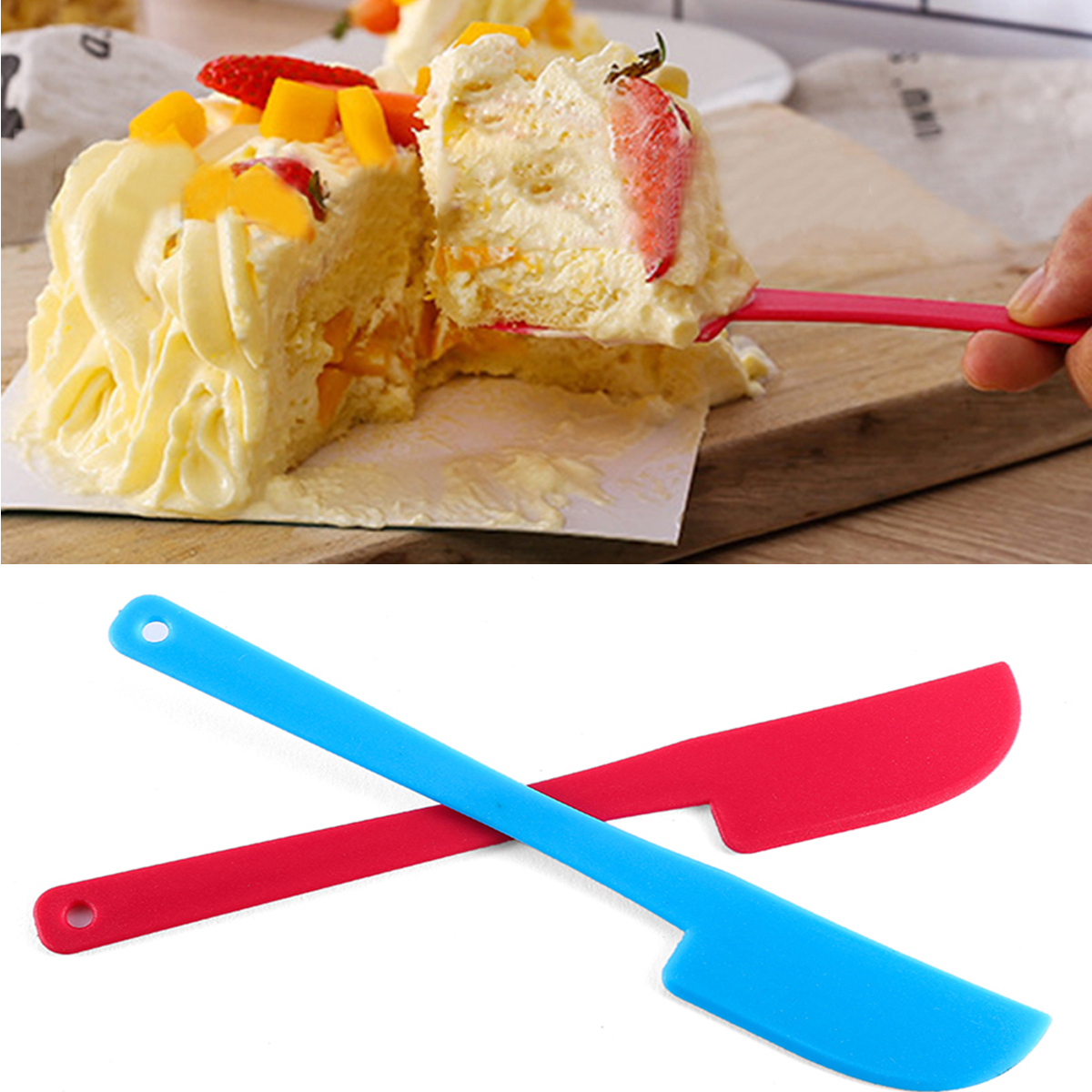 Travelwant 4Packs Silicone Spatula Set, Heat-resistant Non-stick ...