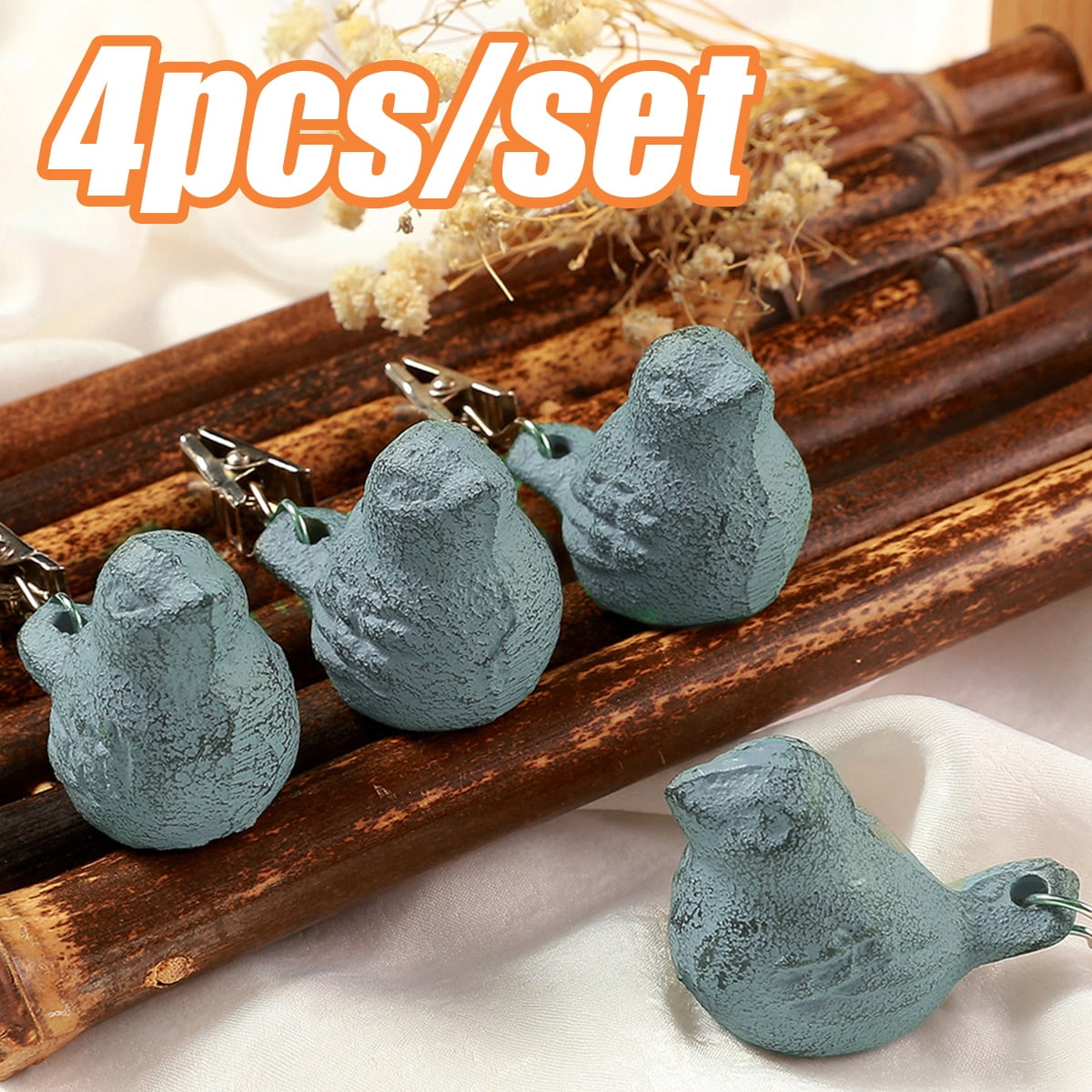 Travelwant 4Pcs/Set Antique Tablecloth Weights with Bird, Tablecloths ...