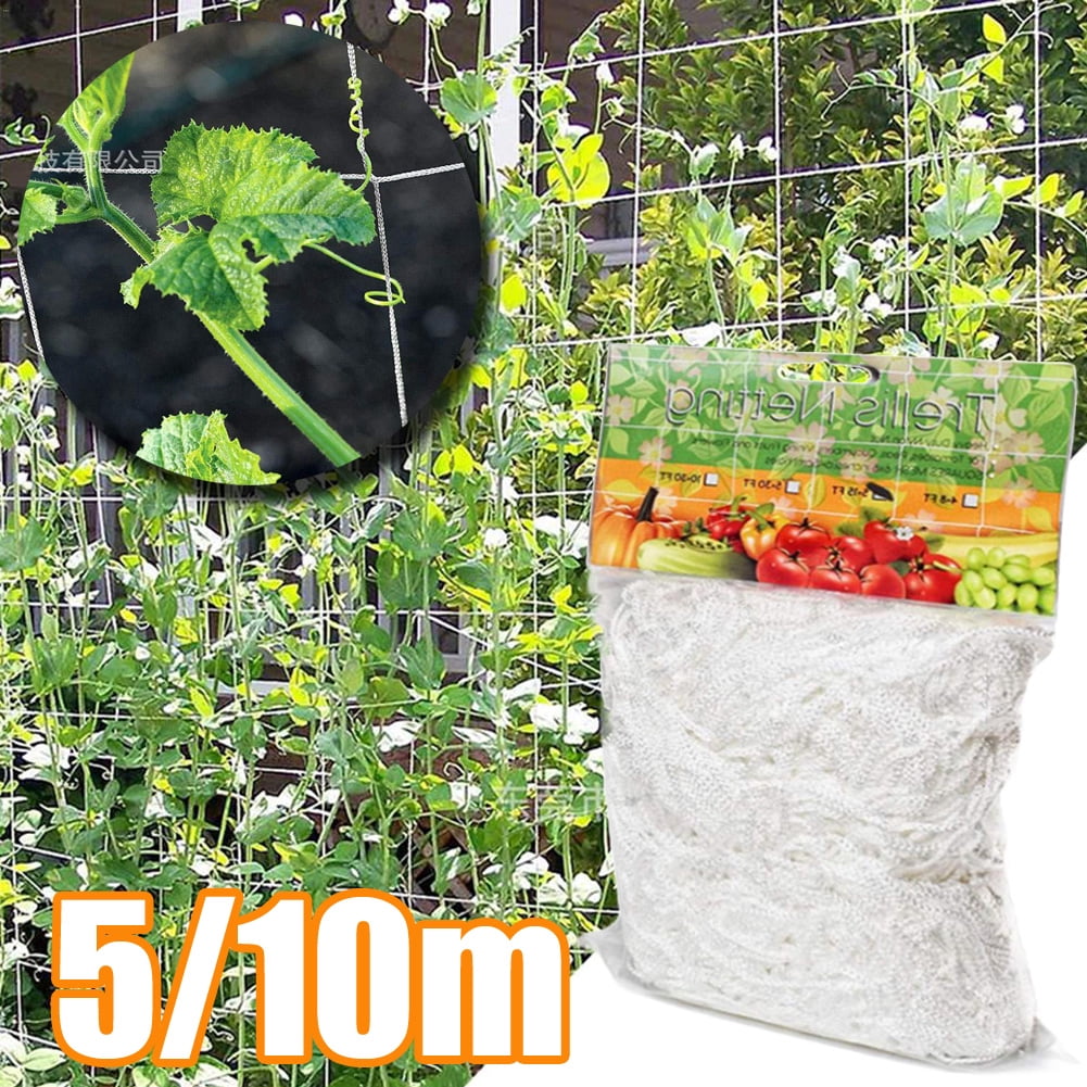 Travelwant 5/10m Trellis Netting, Heavy-Duty Polyester Plant Trellis ...