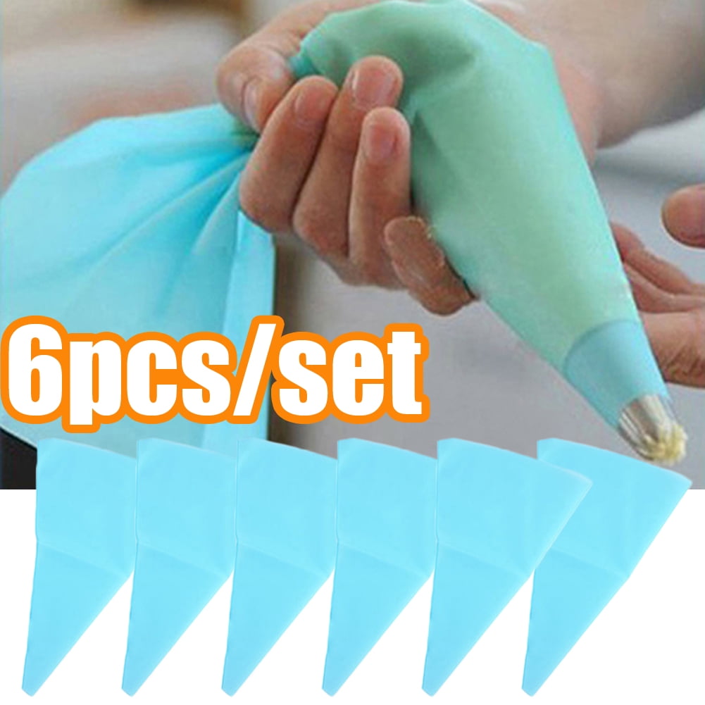 Travelwant 6 Packs House Silicone Pastry Bags Set,Silicone Pastry Bags ...