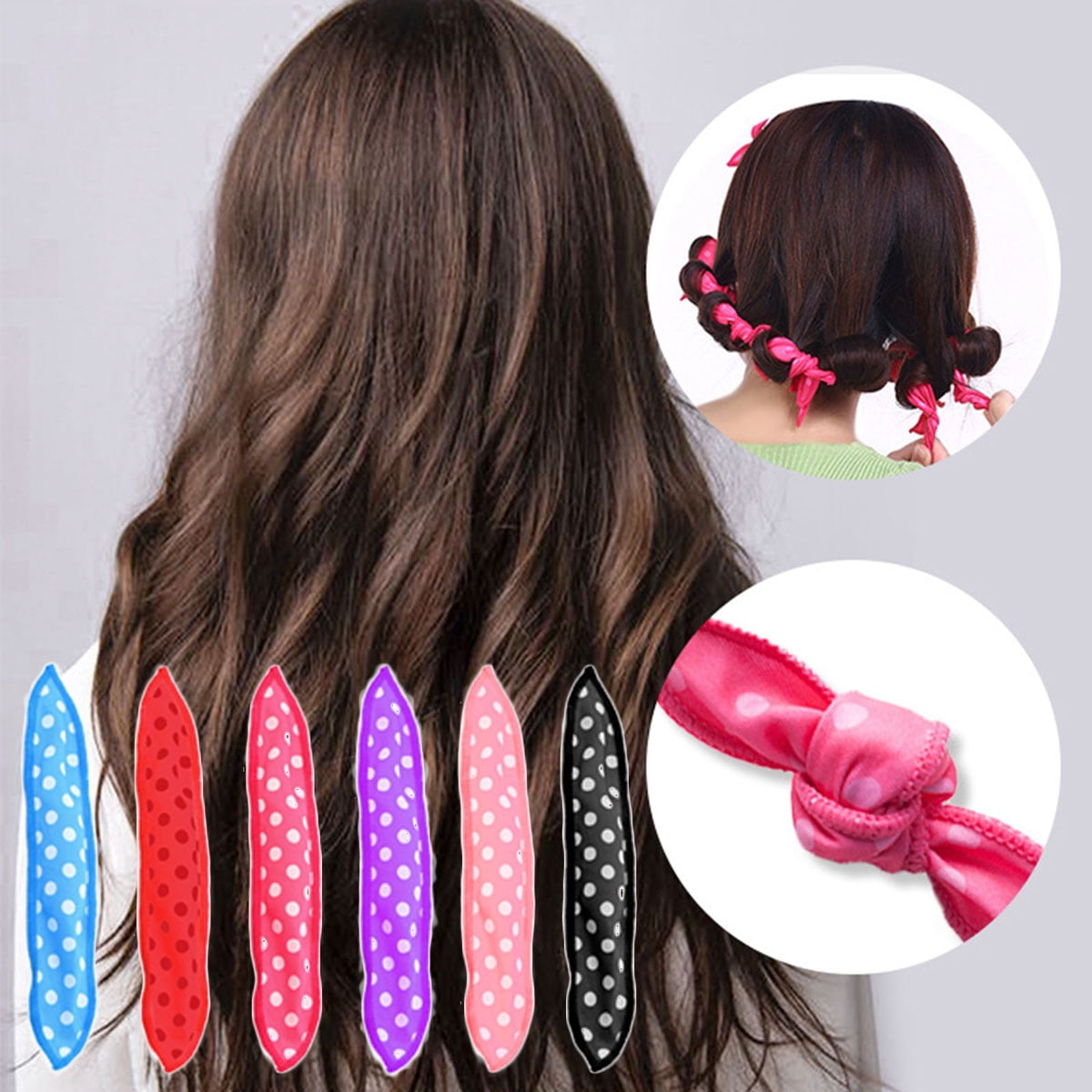 Travelwant 6Pcs/Set Hair Soft Overnight Hair Rollers Heatless Sleep In ...