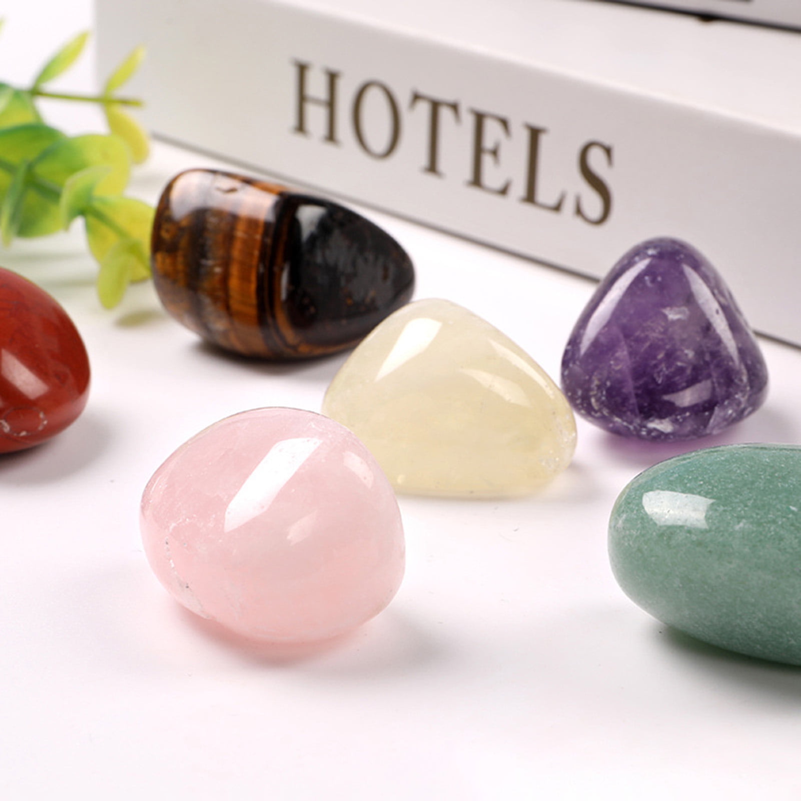 Travelwant 7Pcs Premium Brazilian Tumbled Polished Natural Stones ...