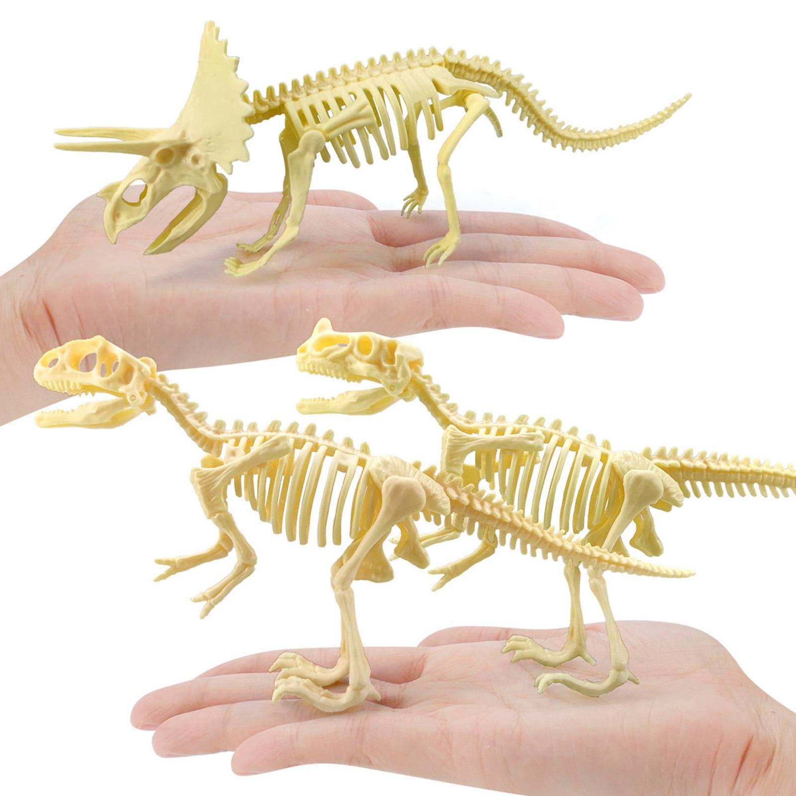 Travelwant 7Pcs/Set Dinosaur Fossil Skeleton Assorted Figures Dino ...