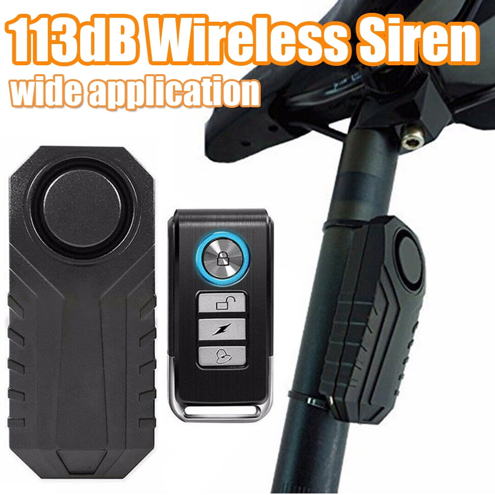 Travelwant Anti Theft Burglar Bike Alarm with Remote, Waterproof ...