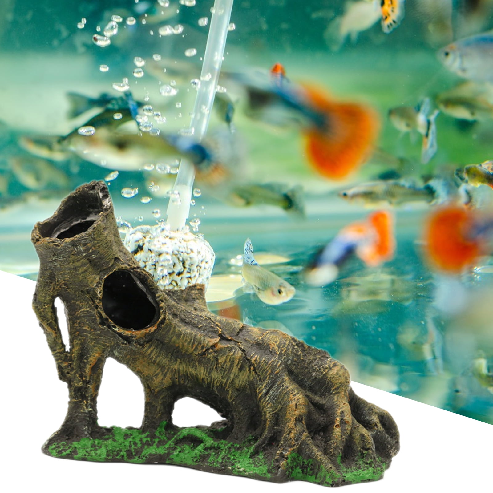 Travelwant Aquarium Driftwood Artificial Wood Tree Trunk Root Shrimp ...