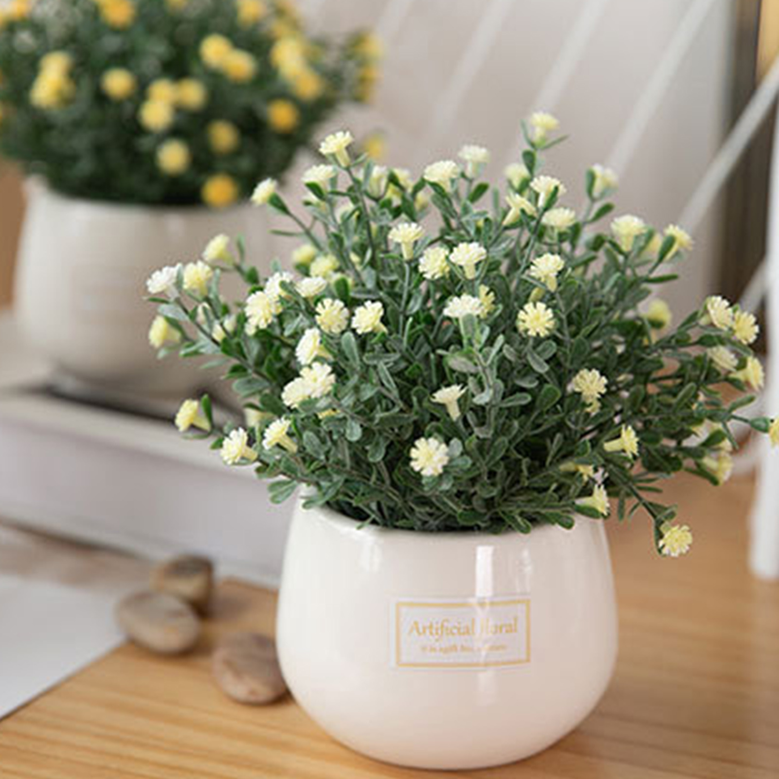 Travelwant Artificial UV Resistant Flowers Outdoor Chrysanthemum Mums ...