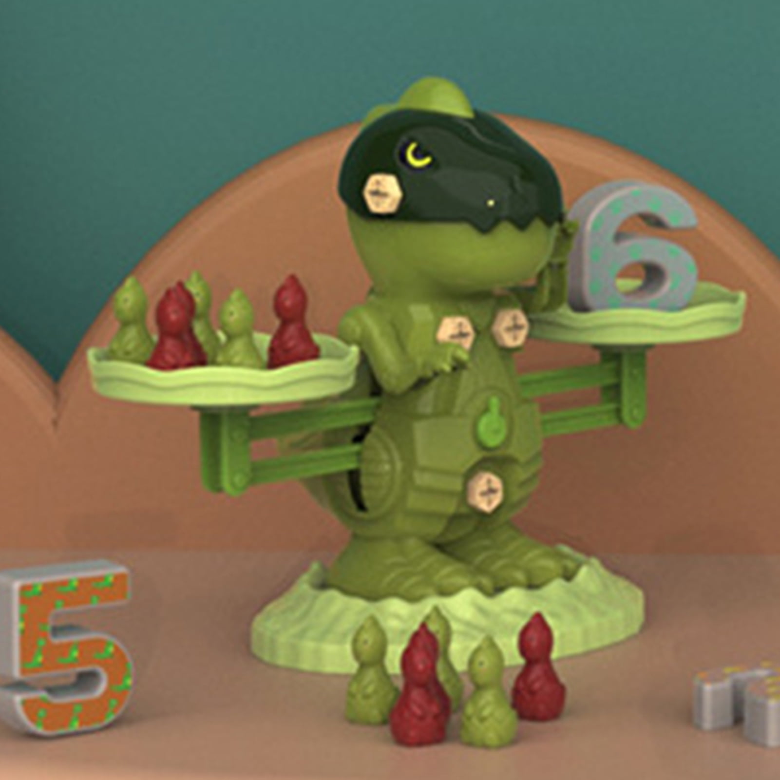 Travelwant Balance Math Game, Kids Cartoon Dinosaur Toys STEM ...