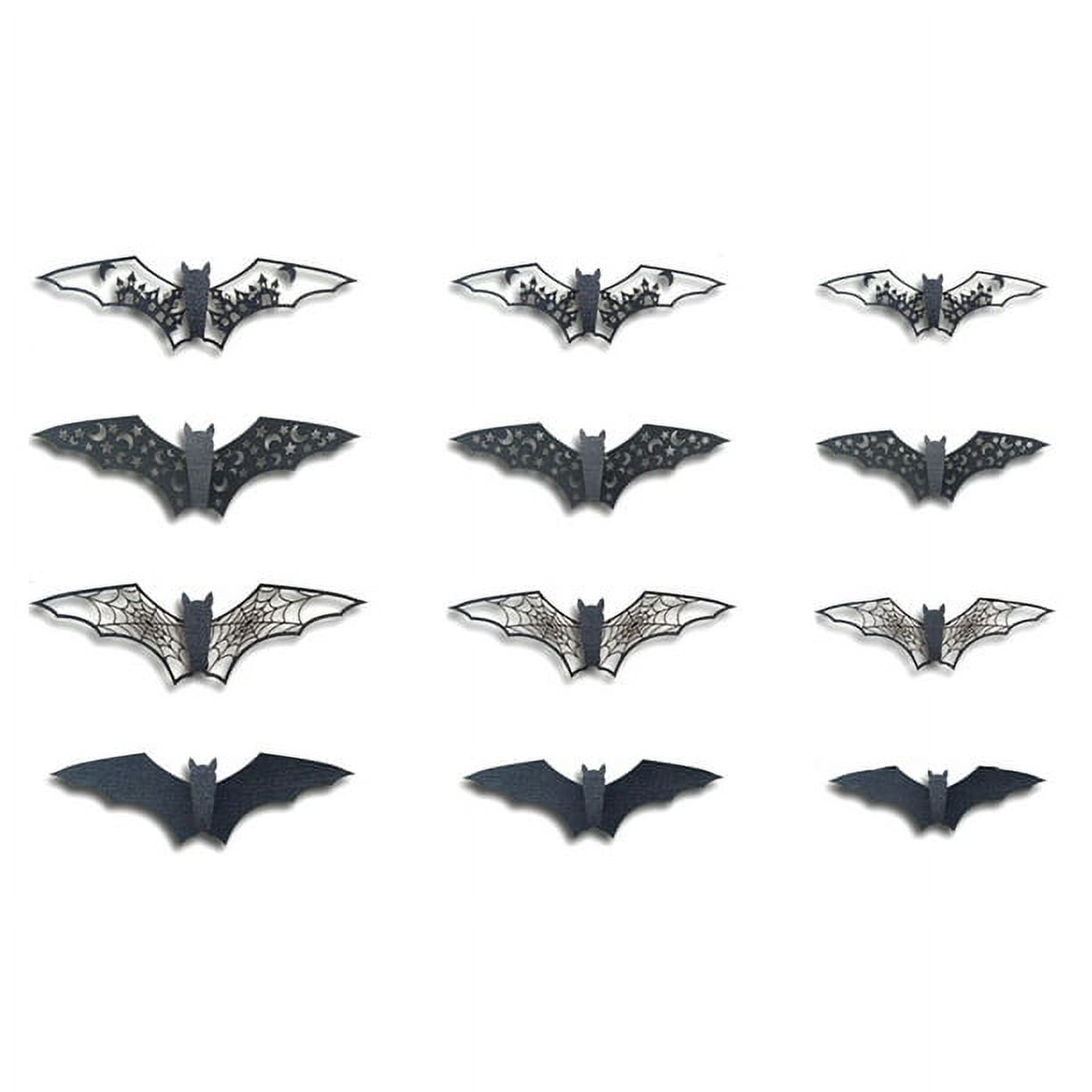 Travelwant Bats Wall Decor 3D Bat Halloween Decoration Stickers for ...