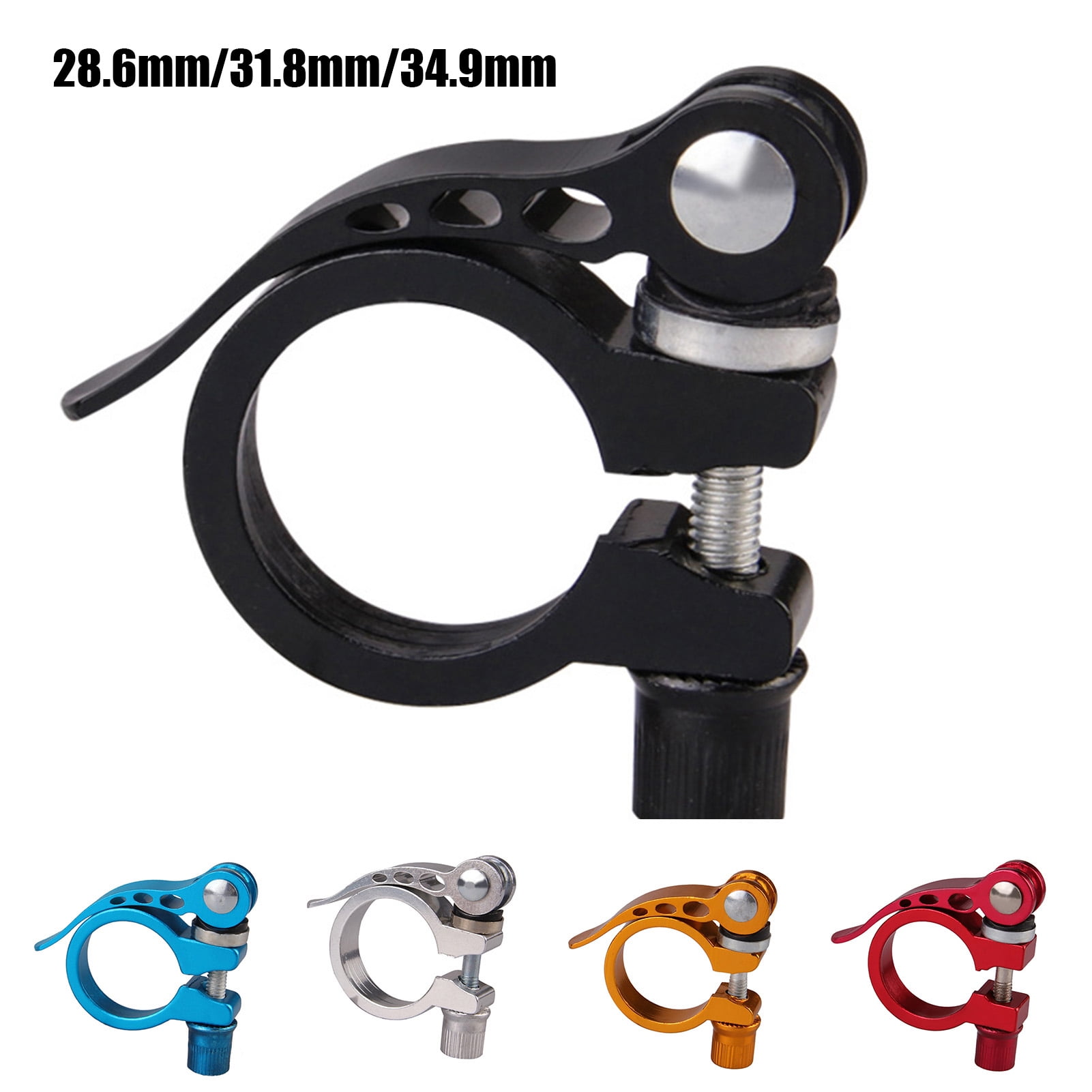 Travelwant Aluminum Bike Seatpost Clamp, Quick Release, Lightweight, 28 ...