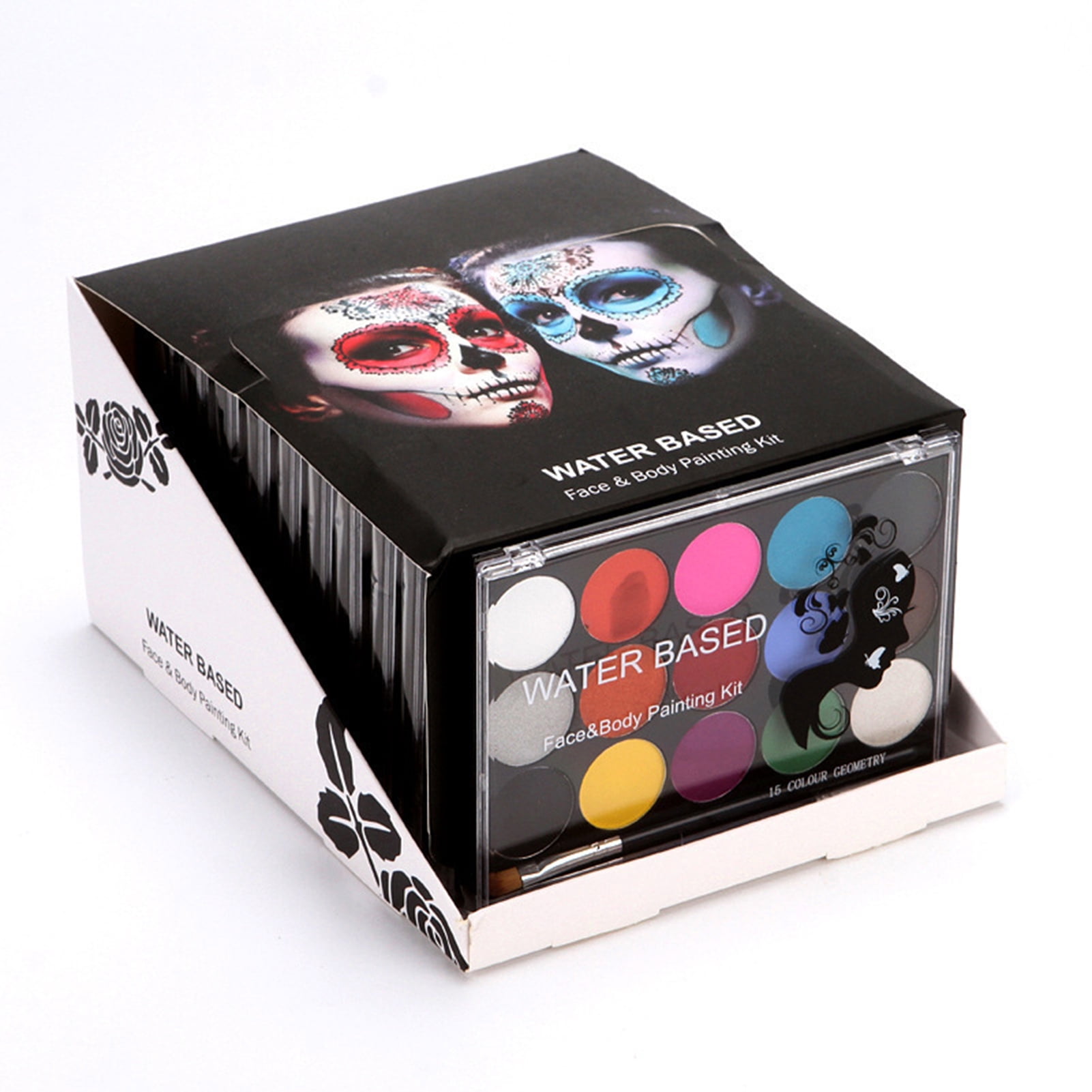 Travelwant Body Face Paint Palette for Adults Kids - Large Pan Black ...