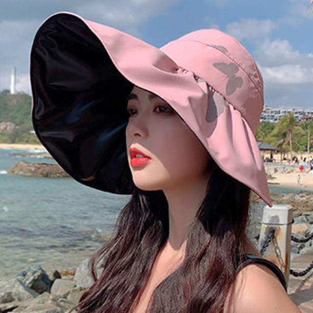 Travelwant Clip On Sun Visors Foldable Sun Hats for Women with UV Wide ...
