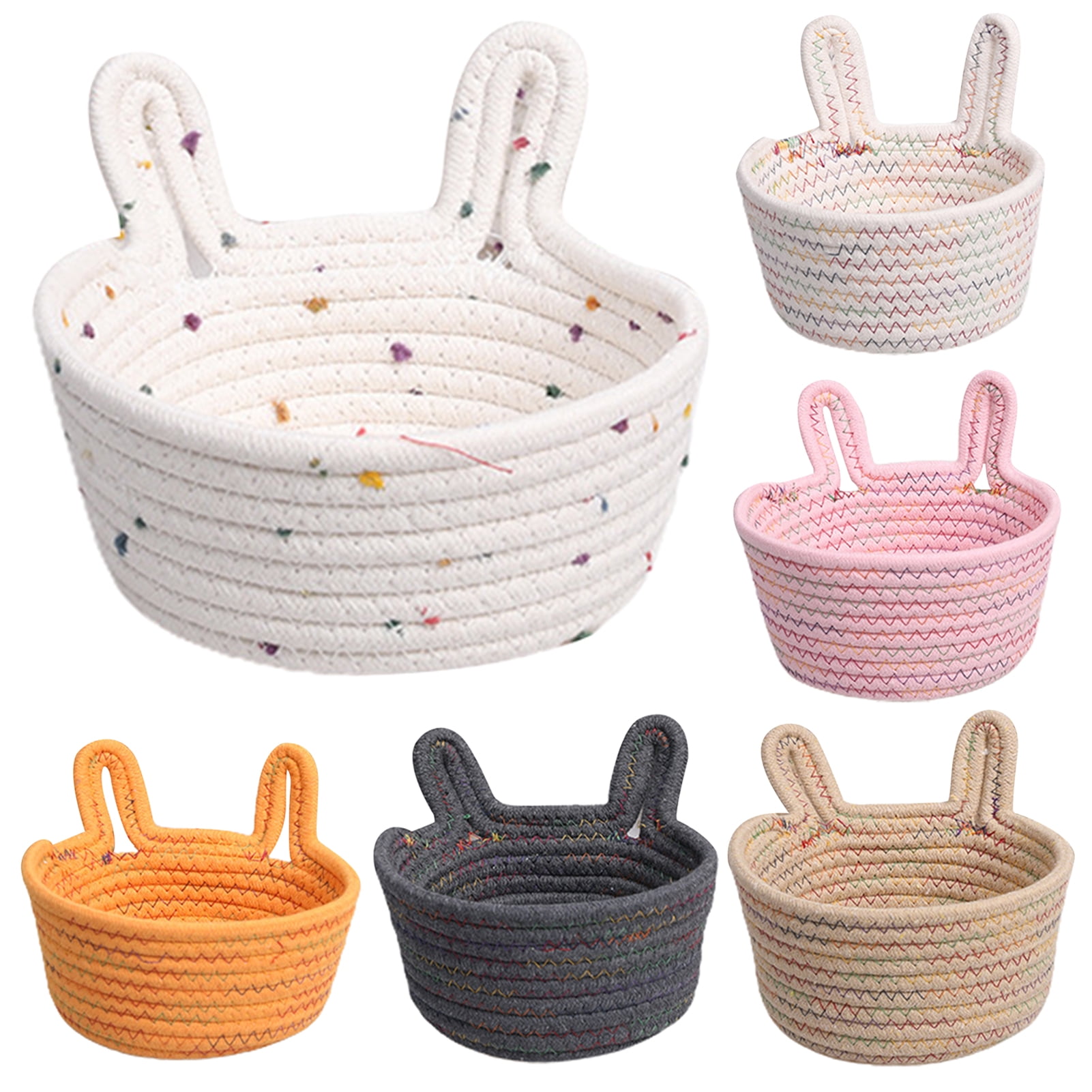 Travelwant Cotton Rope Woven Basket For Books, Magazines, Toys ...