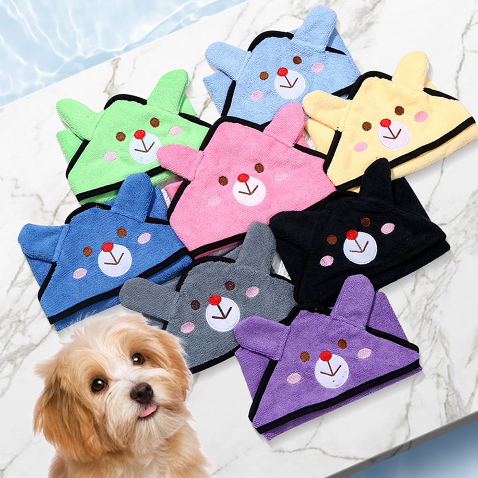 Travelwant Dog Towel Super Absorbent Pet Bath Towel Microfiber Dog ...