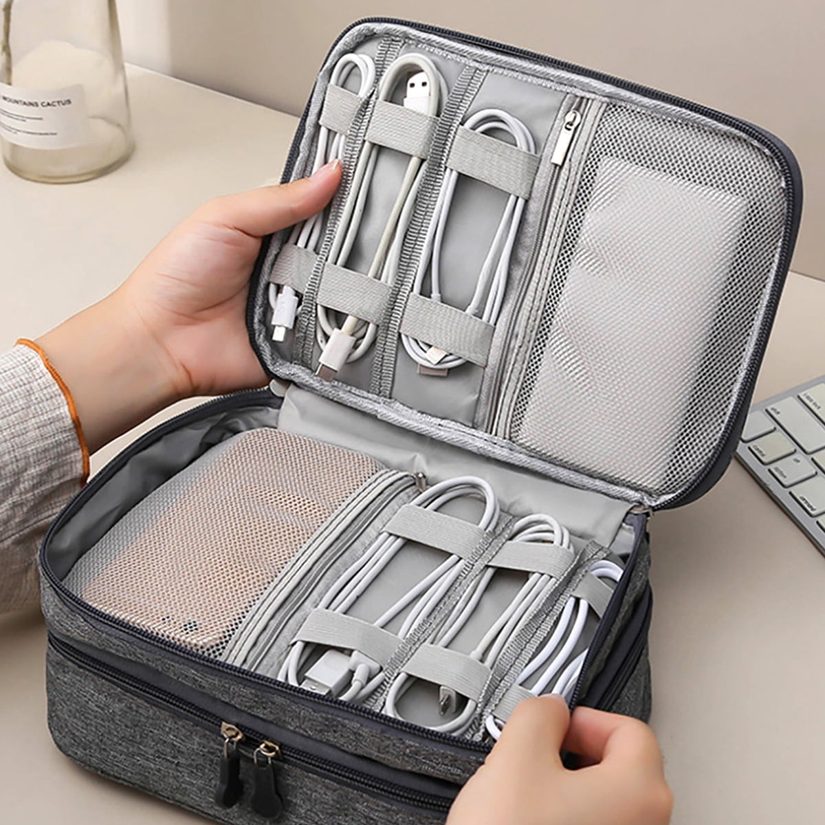 Travelwant Electronic Organizer, Travel Cable Organizer Bag Pouch ...