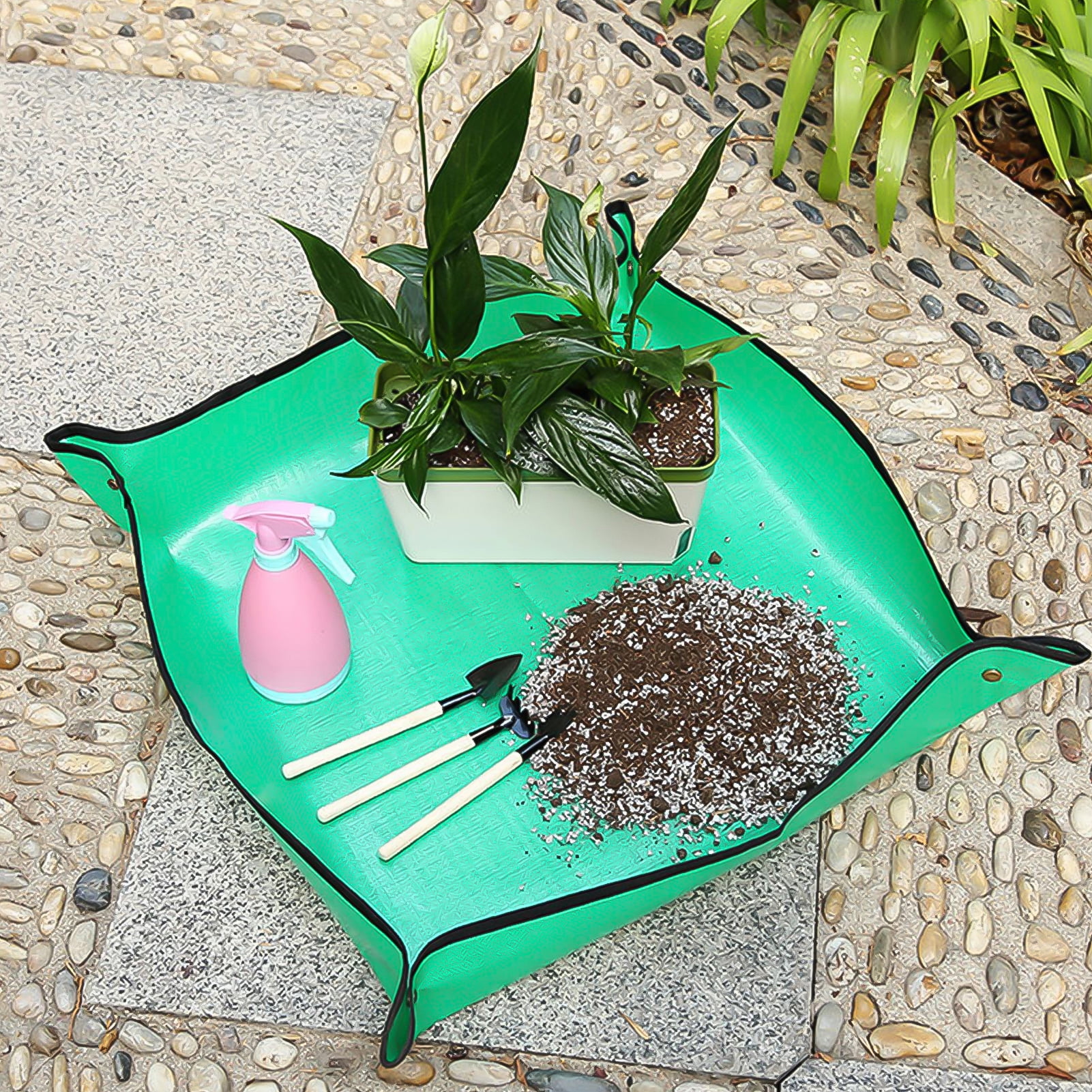 Travelwant Gardening Plant Repotting Mat Transplanting Pad Square Mat ...