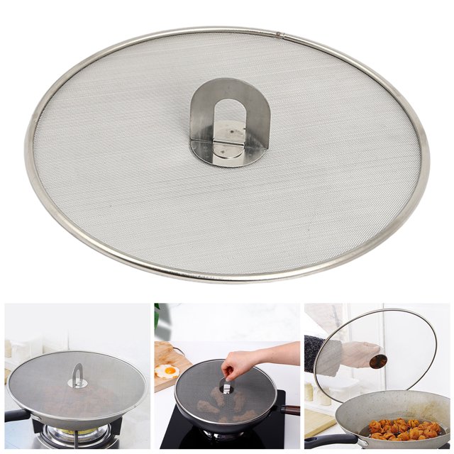 Travelwant Grease Splatter Screen for Frying Pan with Fold Flat Knob ...