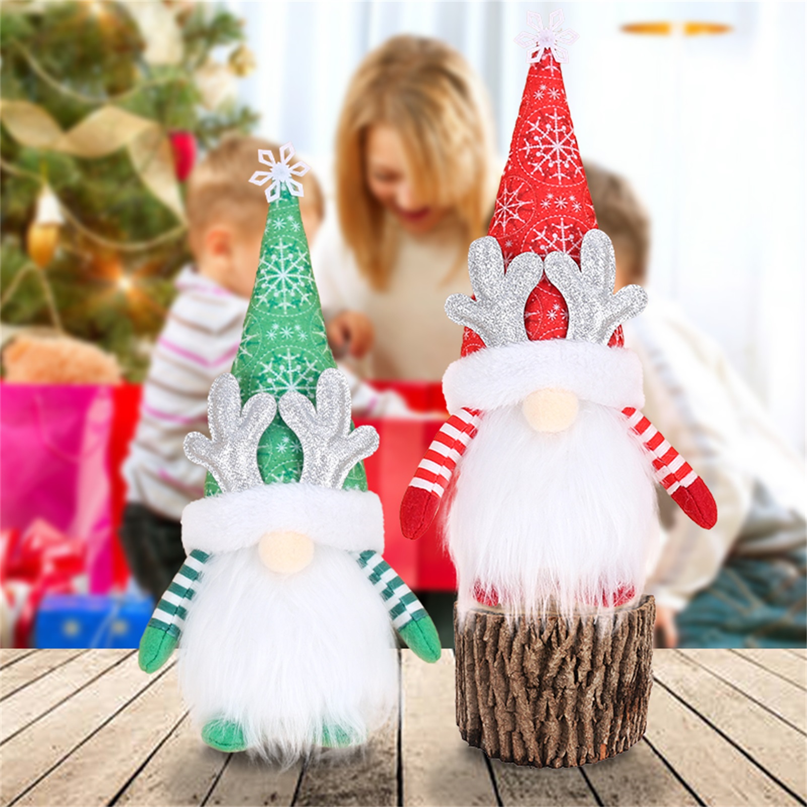 Travelwant Holiday Gnomes Decorations with LED Light - Handmade Swedish ...