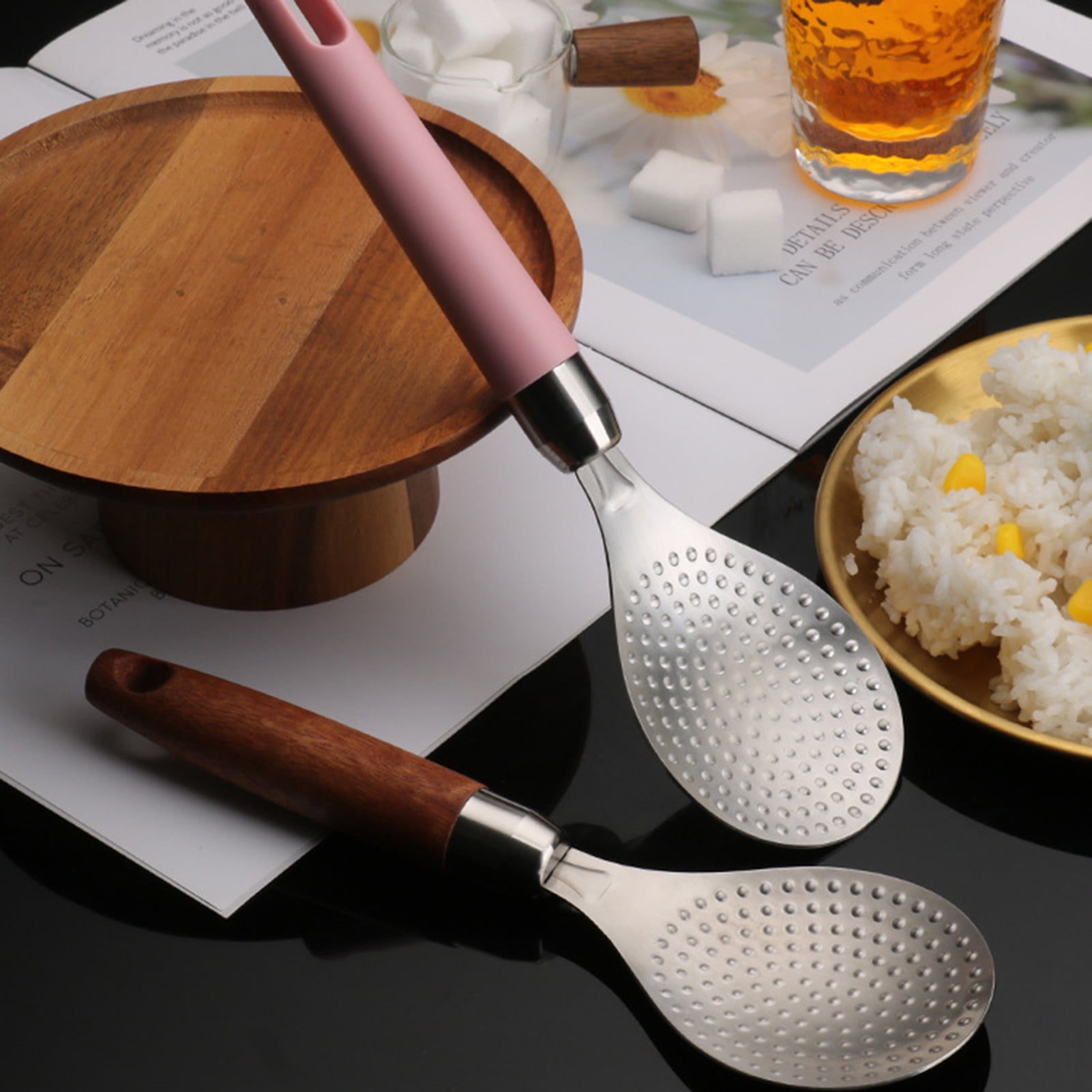 Travelwant Large Slotted Spoon, Stainless Steel – Perfect Fry Ladle ...