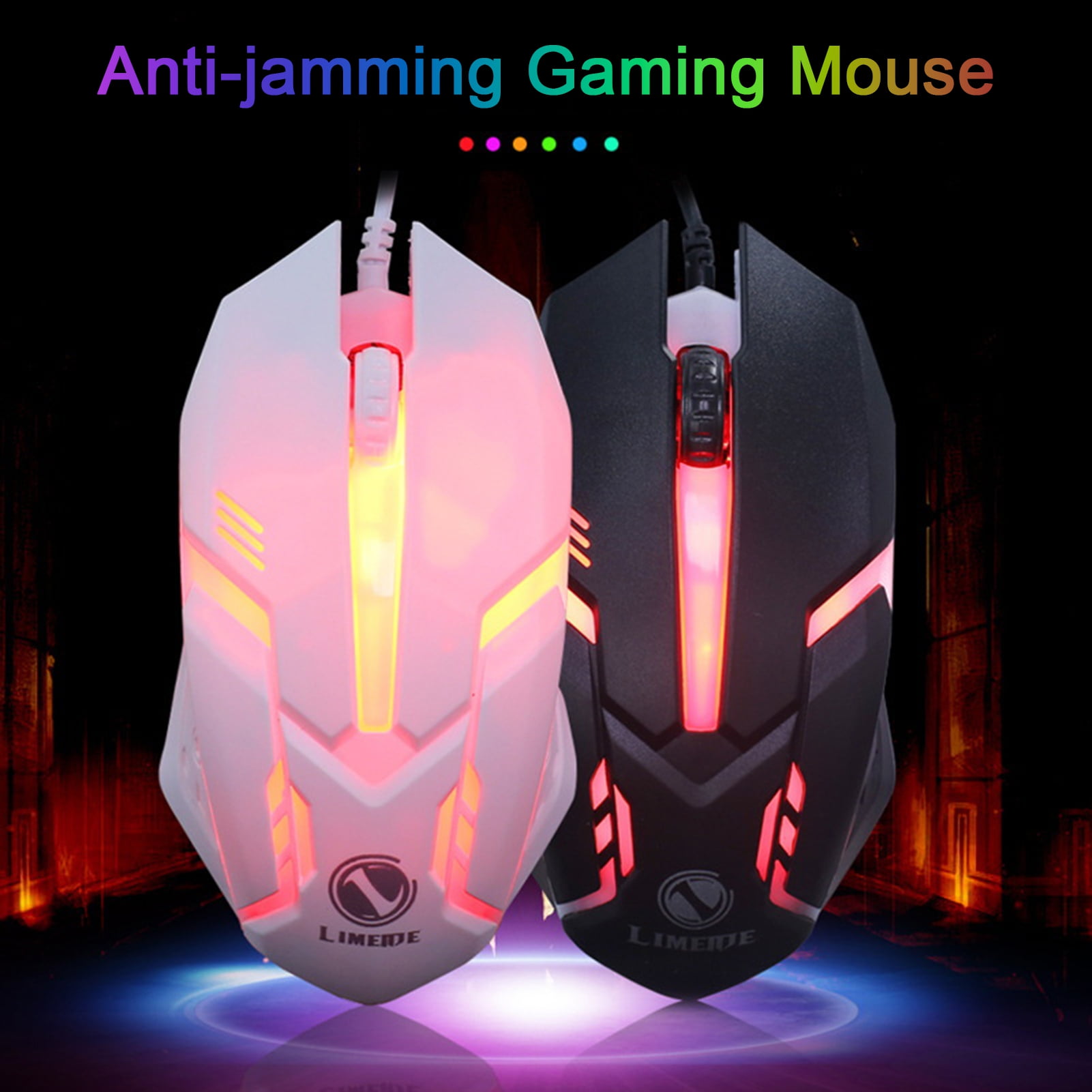 Travelwant Mechanical Gaming Mouse E-sports Usb Wired Mouse Colorful ...