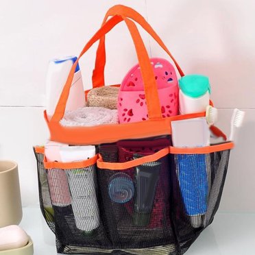 INTBUYING Portable Mesh Shower Bathroom Basket Bag Quick Dry Caddy Tote ...