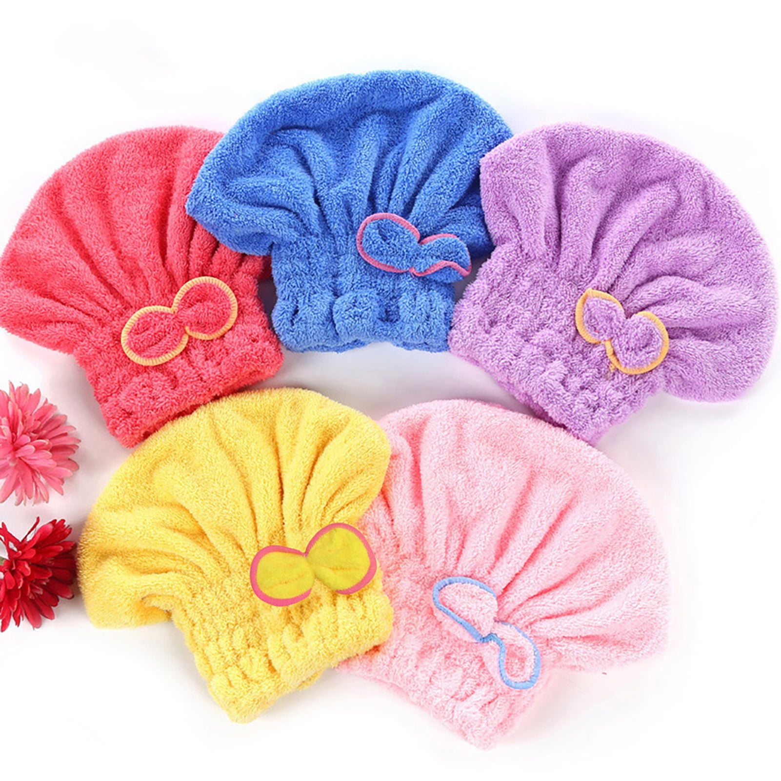 Travelwant Microfiber Hair Drying Caps, Extrame Soft & Ultra Absorbent ...