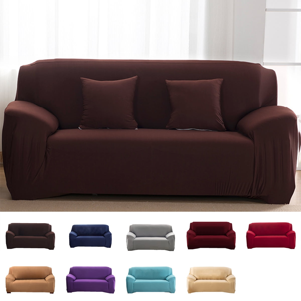 Travelwant Microfiber Stretch Sofa Slipcover – Washable Sofa Slipcover ...