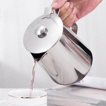 LYUMO Stainless Steel Coffee Cup Mug Milk Frothing Pitcher Jug with Lid ...