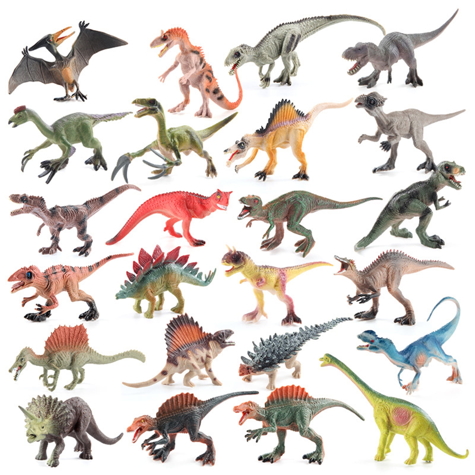 Travelwant Mini Dinosaur Toy Set for Dino Party Cupcake Toppers ...