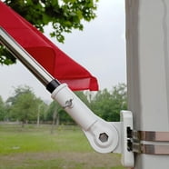 Anley Flag Pole Mounting Bracket at 45 Degree Angle Aluminum 1.25" Diameter (Black) - Walmart.com