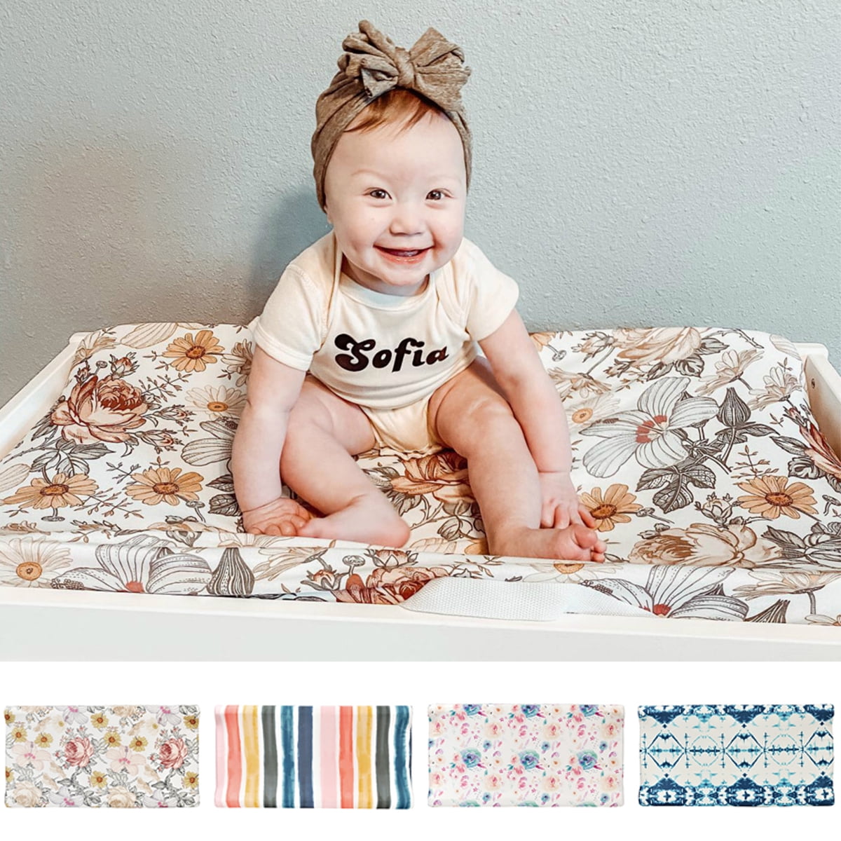 Travelwant Natural Cotton Jersey Knit Cradle/Bassinet Sheet Fitted ...